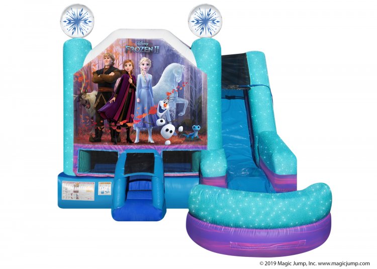 6 in 1 Frozen 2 Combo (Wet Slide) - Shore Inflatables Toms river NJ